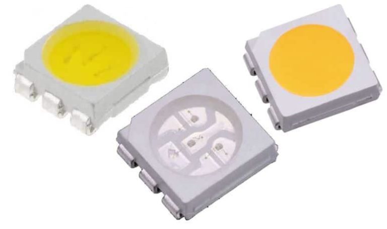 SMD LED：特性（尺寸表）、类型和标签